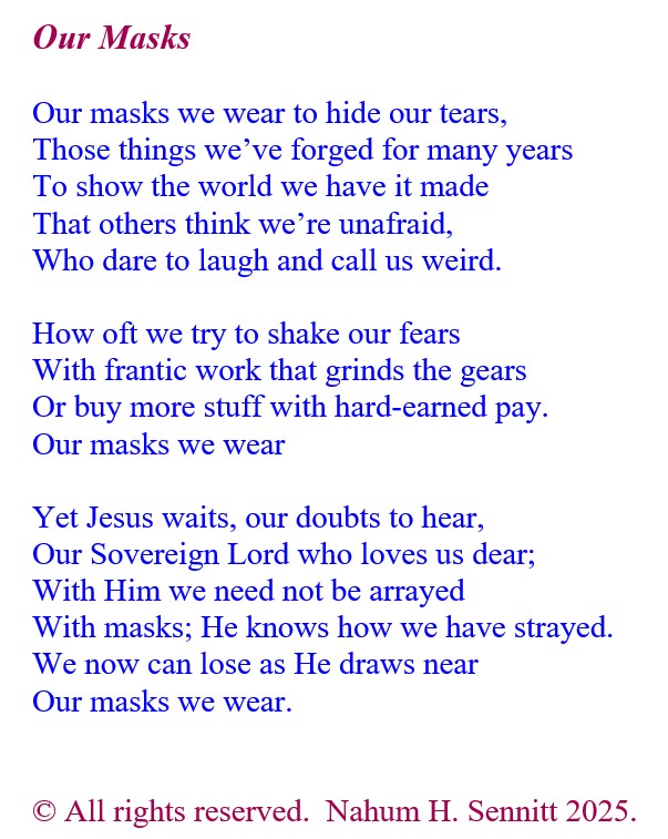 Our Masks (Poem) – Liquørice Fjørds