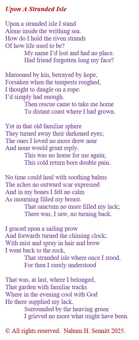 Upon a Stranded Isle (Poem) – Liquørice Fjørds